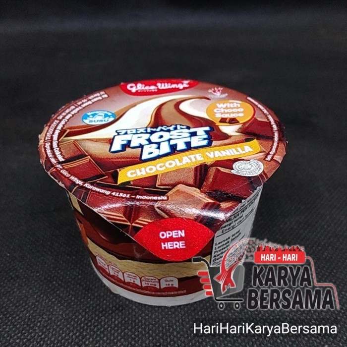 Jual ICE CREAM GLICO WINGS FROSTBITE CUP CHOCOLATE VANILLA 90ML ...