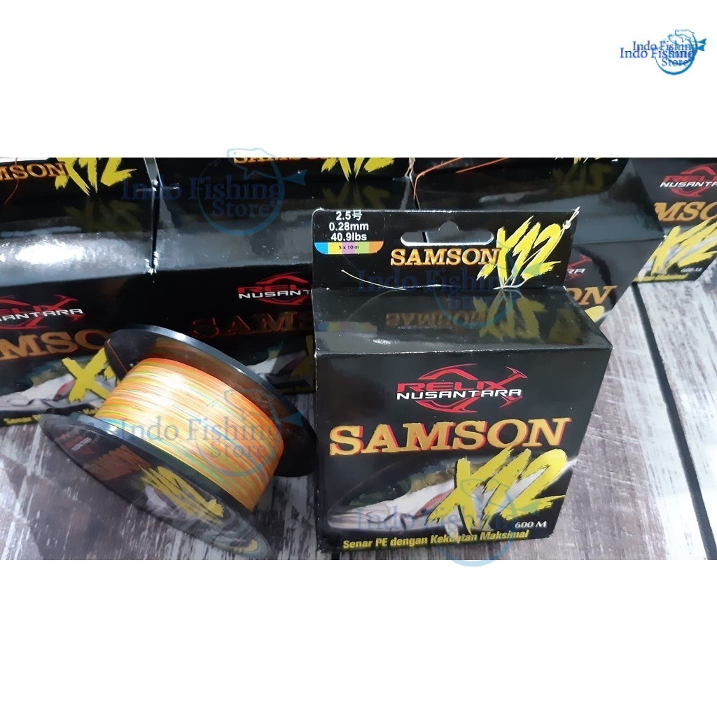 Jual SENAR BENANG PE TALI PANCING SAMSON X12 600M RELIX NUSANTARA Multi ...