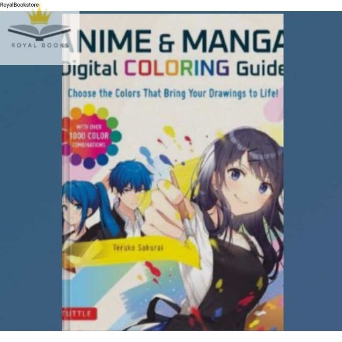 Jual BuKu Anime & Manga Digital Coloring Guide: Choose the Colors ...