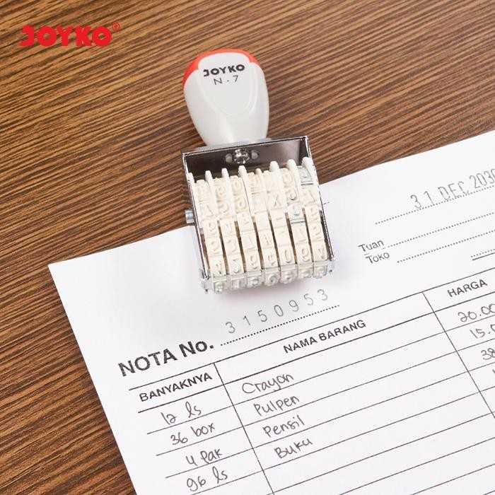 Jual Stempel / Stamp Angka Joyko N-7 Number Stempel Eceran | Shopee ...