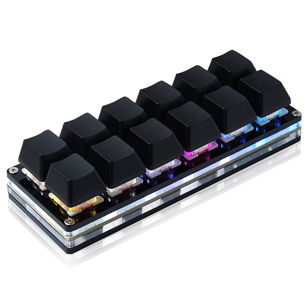 Jual Sayo 12 Keys Mini Mechanical Gaming Keyboard USB-C Wired RGB ...