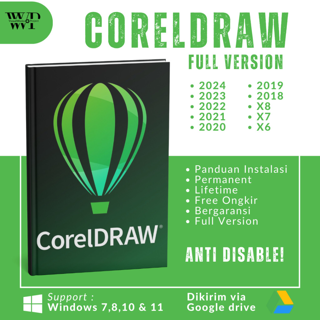 Jual CorelDRAW Graphics Suite 2024 2023 2022 2021 2020 2019 2018 2017 ...