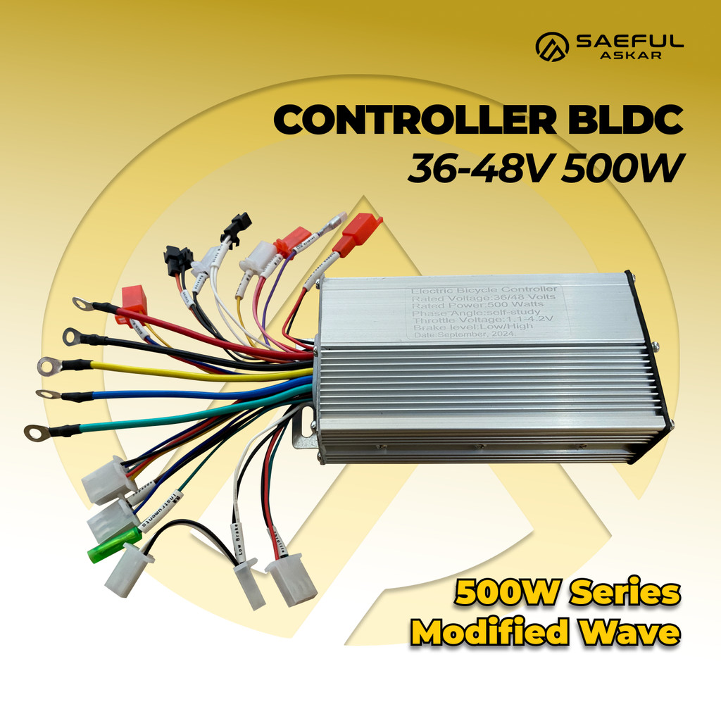Jual 36V 48V 60V 64V 500W Kontroler Sepeda Motor Controller Brushless ...