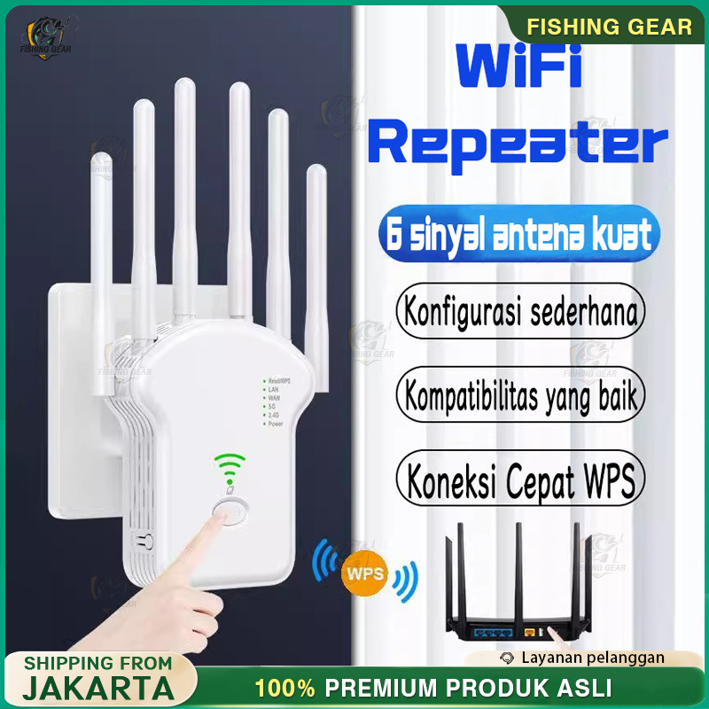 Jual 5G Penguat Sinyal Wifi WIFI Repeater 1200Mbps WIFI Extender 6 ...