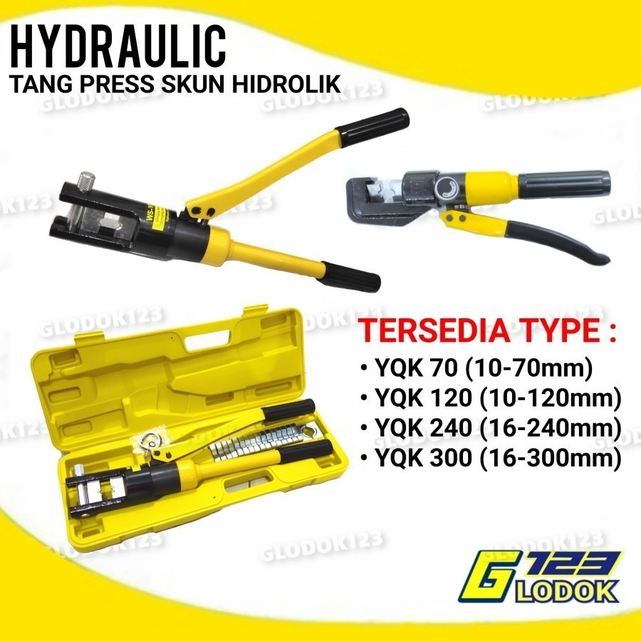 Jual Tang Press Skun Crimping Hidrolik Hydraulic YQK 70 120 240 300 | Shopee Indonesia