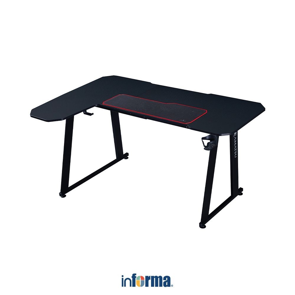Jual Informa Amatsu Kaze Meja Gaming - Hitam Gaming Desk Meja Komputer ...
