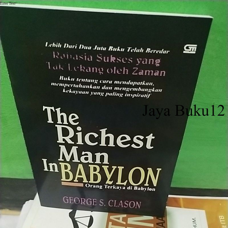 Jual Buku The Richest Man In Babylon by George S.Clason | Shopee Indonesia