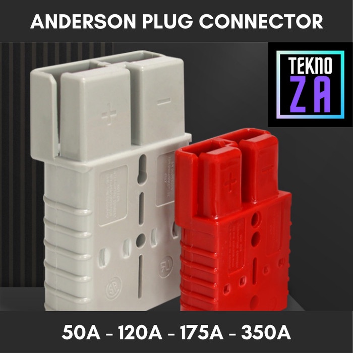 Jual Anderson Plug 50A | 2-Pole SMH, Red & Gray, Heavy Duty | Shopee ...