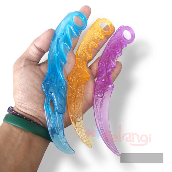 Jual Mainan Karambit Plastik - Pretend Toys - Karambit Spinner Laher ...
