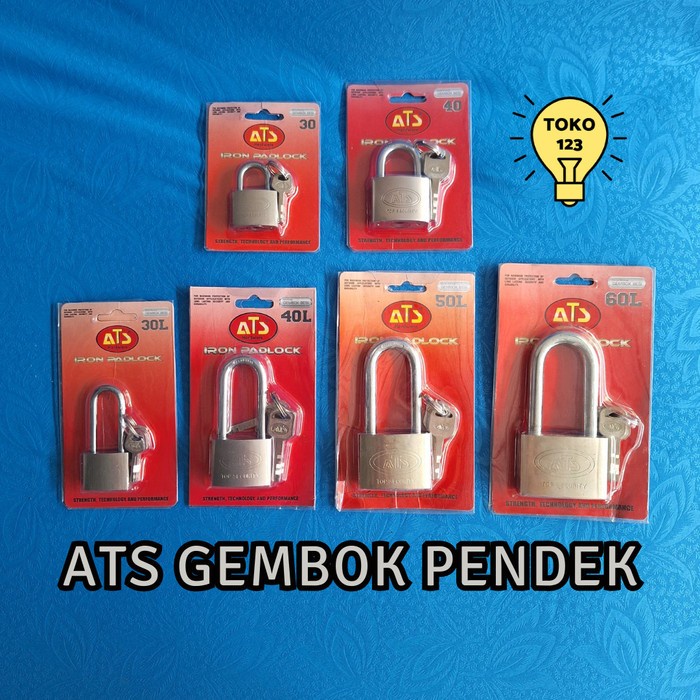 Jual ATS Gembok Pendek 30mm 40mm 50mm 60mm Pintu Motor Anti Maling ...