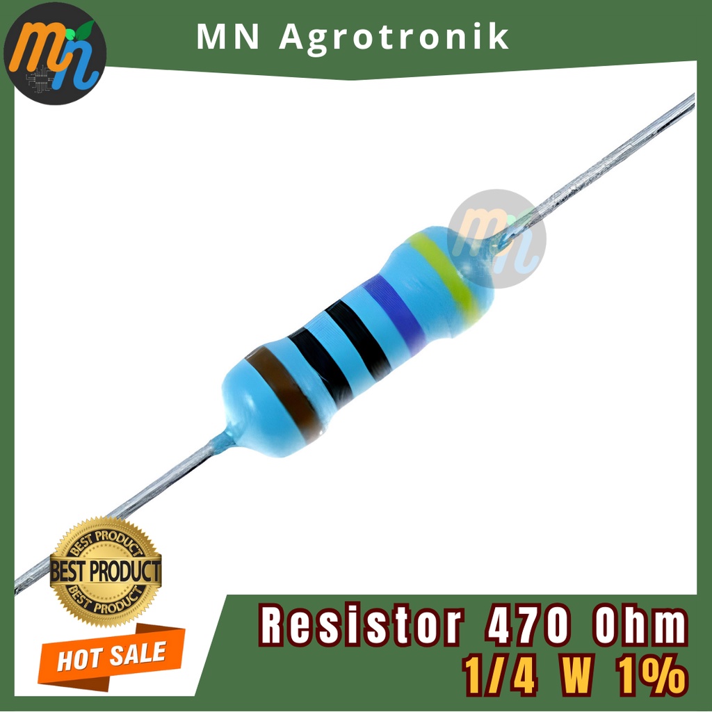 Jual 10X RESISTOR 470 OHM 1/4W 1% METAL FILM | Shopee Indonesia