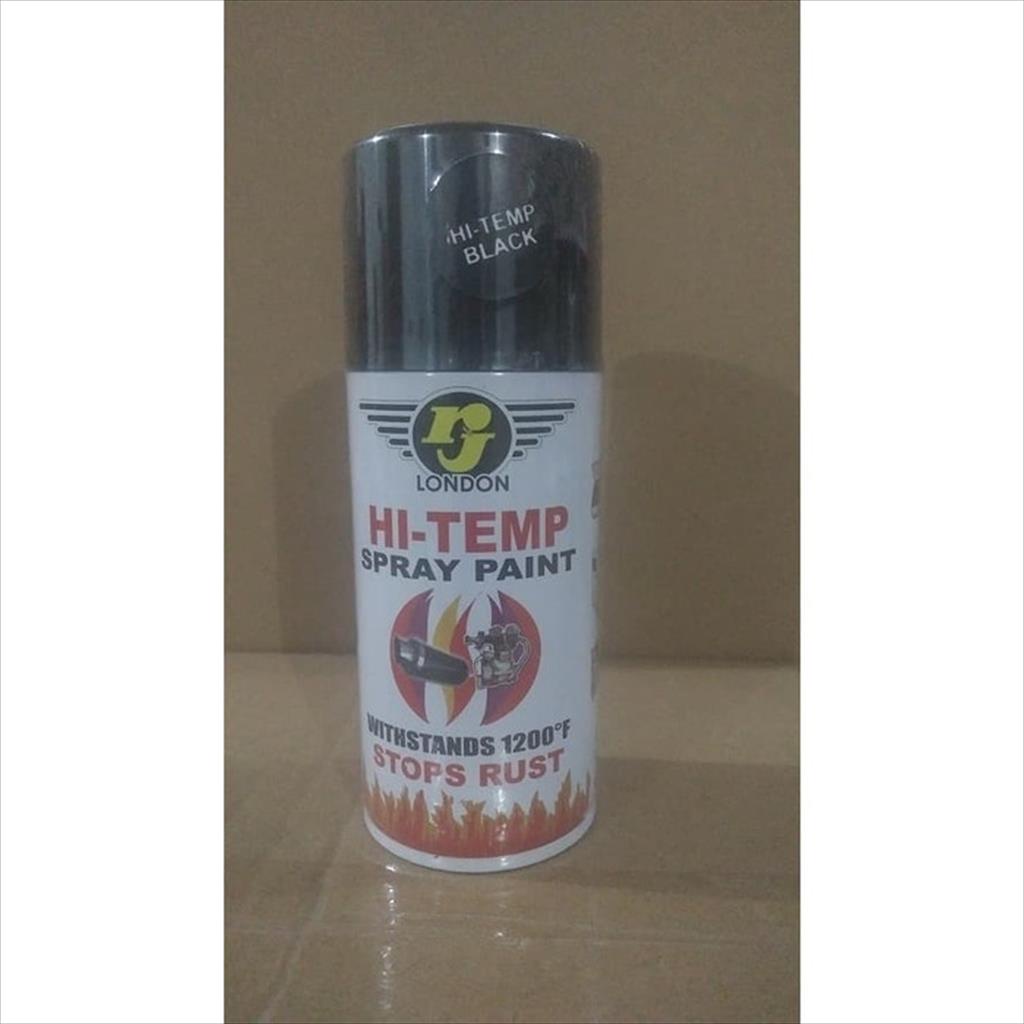 Jual Cat Semprot Spray RJ Hi Temp Black Tahan Panas Hitam Knalpot 150cc | Shopee Indonesia