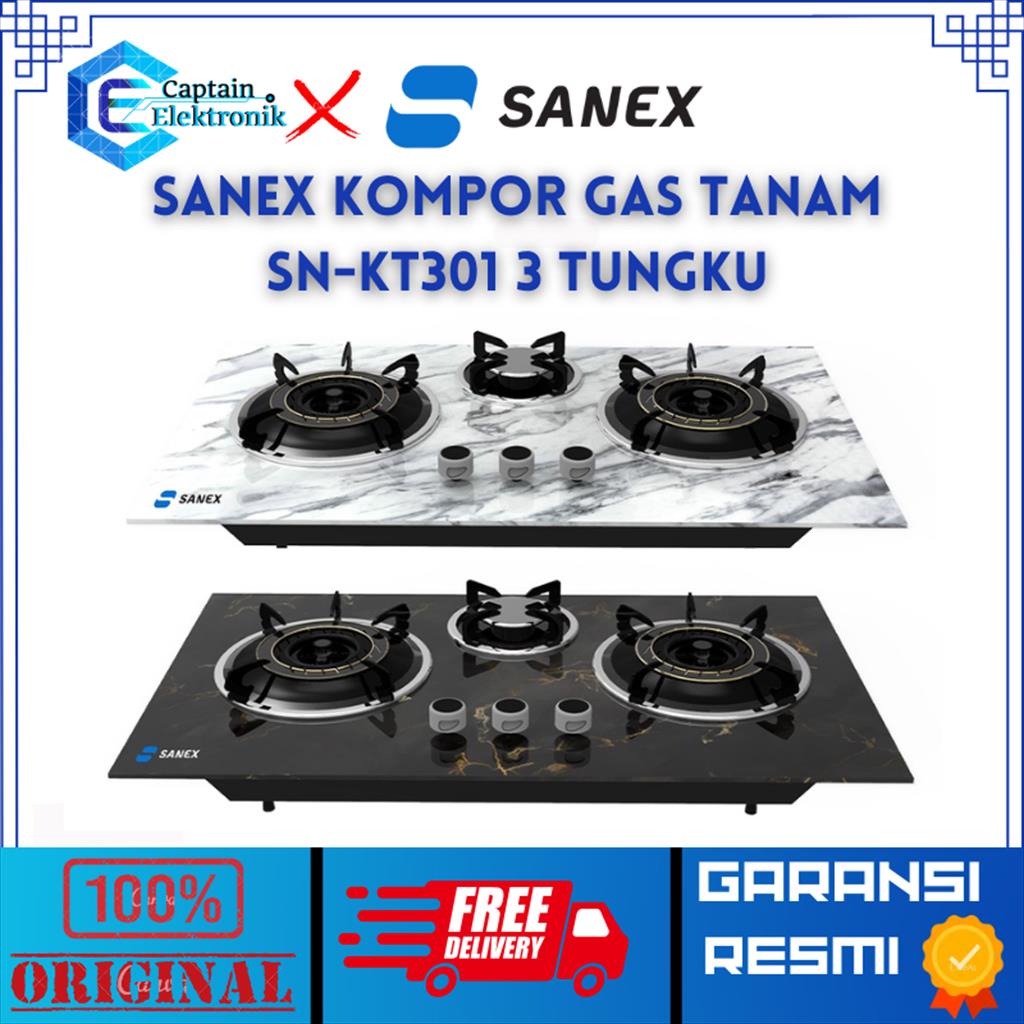 Jual Sanex Kompor Gas Tanam SNKT301 SN-KT301 SN KT301 3 Tungku Original | Shopee Indonesia