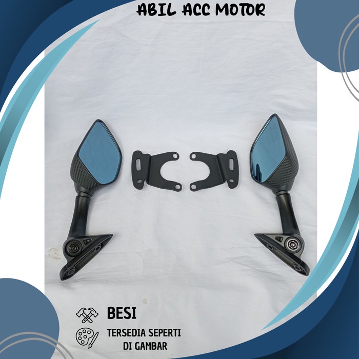 Jual BRACKET SPION XMAX CONNECTED SPION R25 KACA BIRU PANJANG PENDEK ...