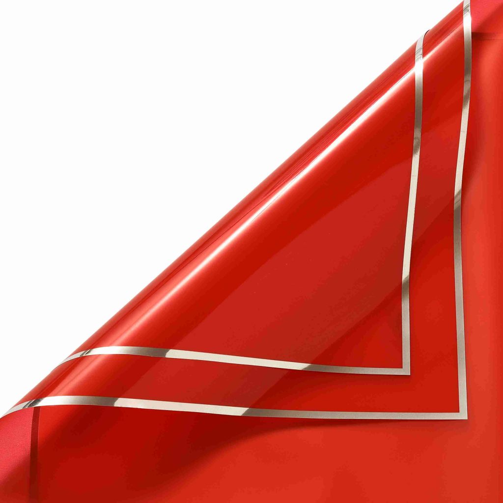 Jual SILVER LINE GOLD LINE FLOWER WRAPPING TRANSPARENT CELLOPHANE ...