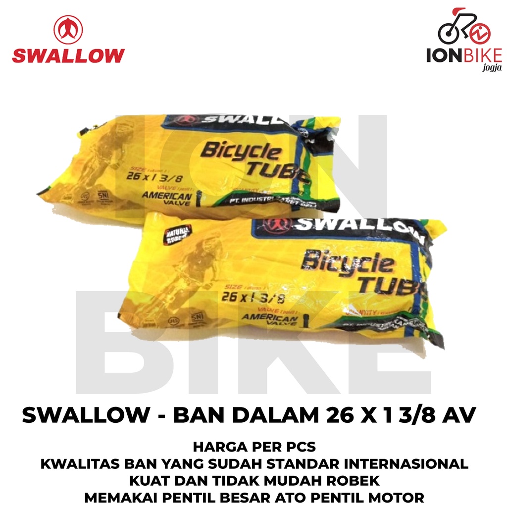 Jual Ban Dalam Swallow 26 X 1 3 - 8 AV 3 per 8 26x13-8 26x13per8 Sierra ...