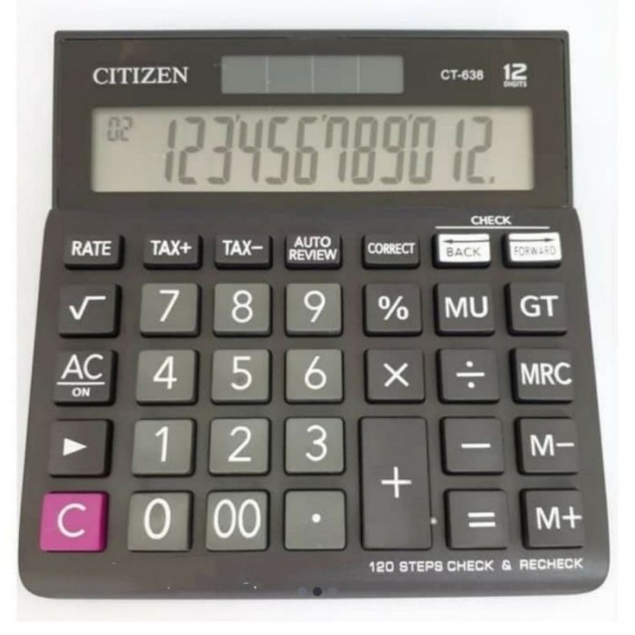 Jual Kalkulator . CT-638 CHECK & CORRECT 12 Digit Calculator CT638 Big ...