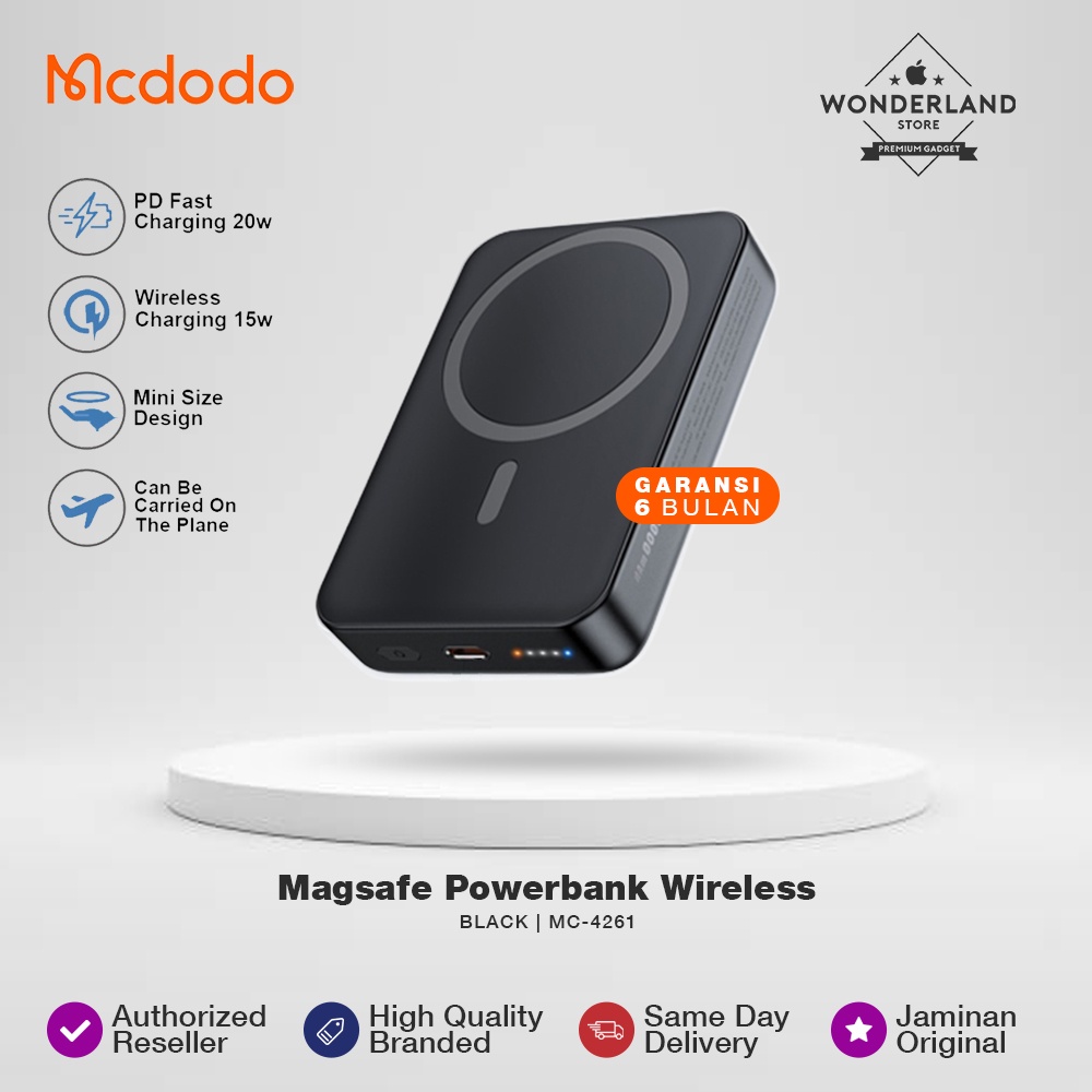 Jual Mcdodo PB Magsafe Magnetic Powerbank Wireless 20W Fast Charging PD | Shopee Indonesia