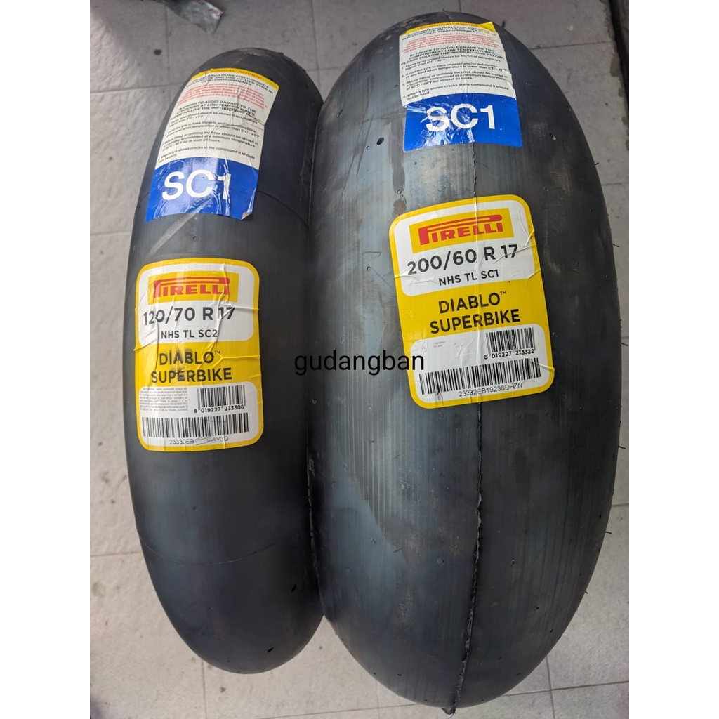 Jual PAKET DIABLO SUPERBIKE 120 70 17 DAN 200 60 17 SLICK BAN MOTOR ...