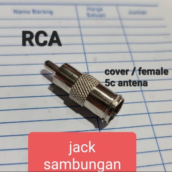 Jual kabel jack sambungan antena over jack tuner tv mesin tv wcom ...