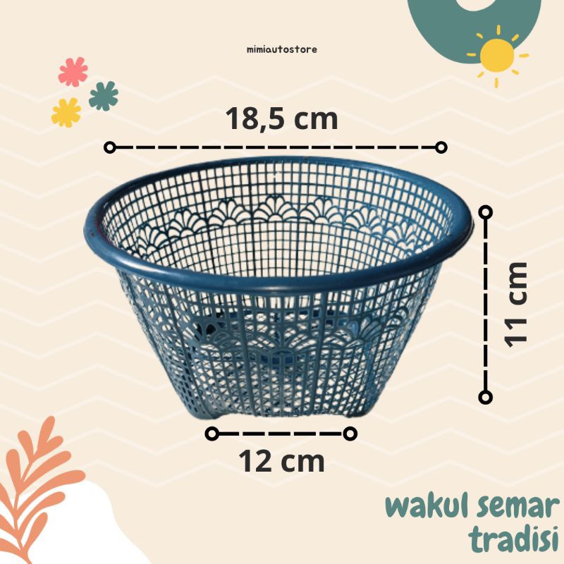 Jual 50 PCS WAKUL TRADISI KAKI EMPAT TEBAL UKURAN DALAM 18 CM | Shopee ...