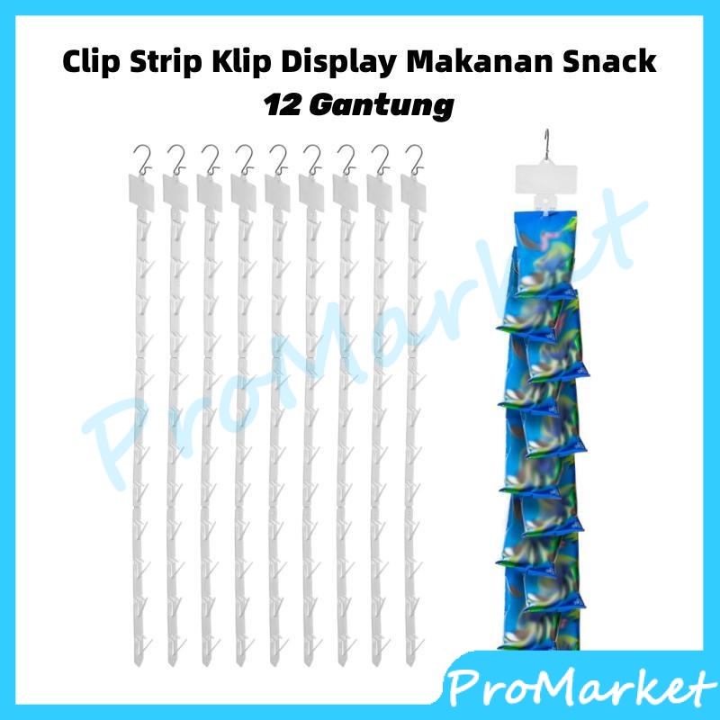 Jual Clip Strip Display Makanan / Klip Display Snack/Strip Klip Produk ...