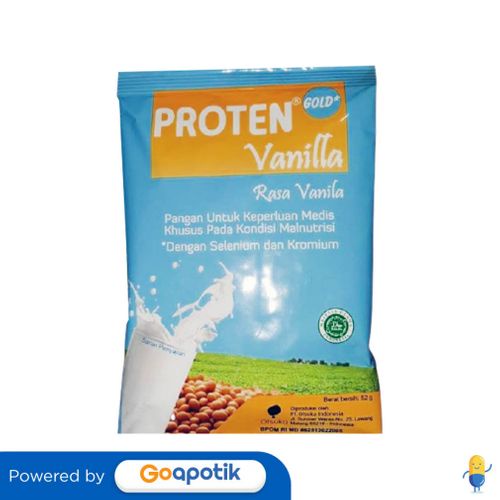 Jual Proten Gold Rasa Vanila 52 Gram Sachet | Shopee Indonesia