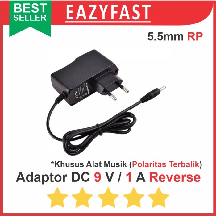 Jual Adaptor DC 9V 1A 9 V Volt Efek Gitar Alat Musik PSU Power Supply ...
