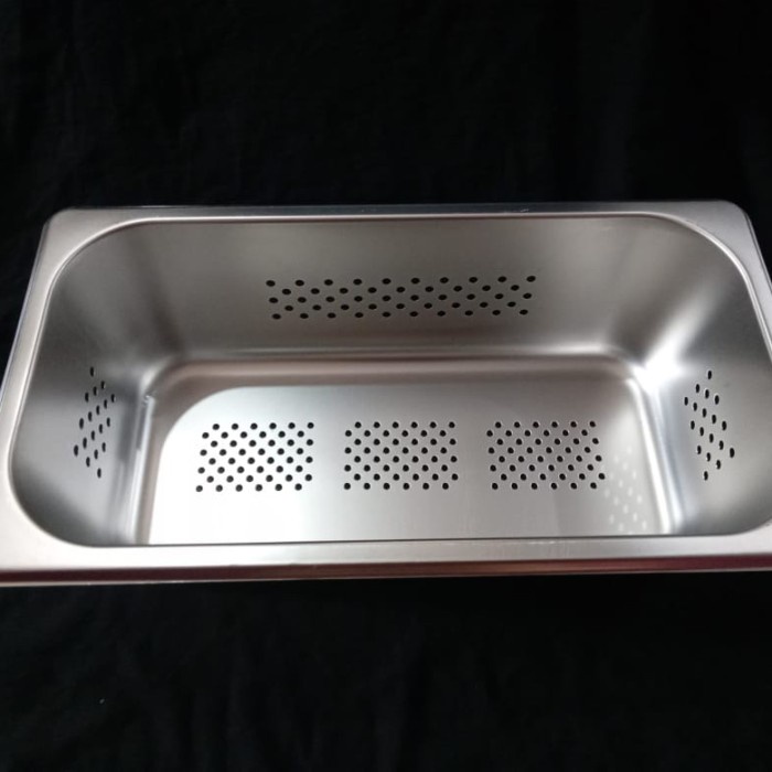 Jual Food pan 1/3 10cm perforated chafing dish gastronom stainless ...