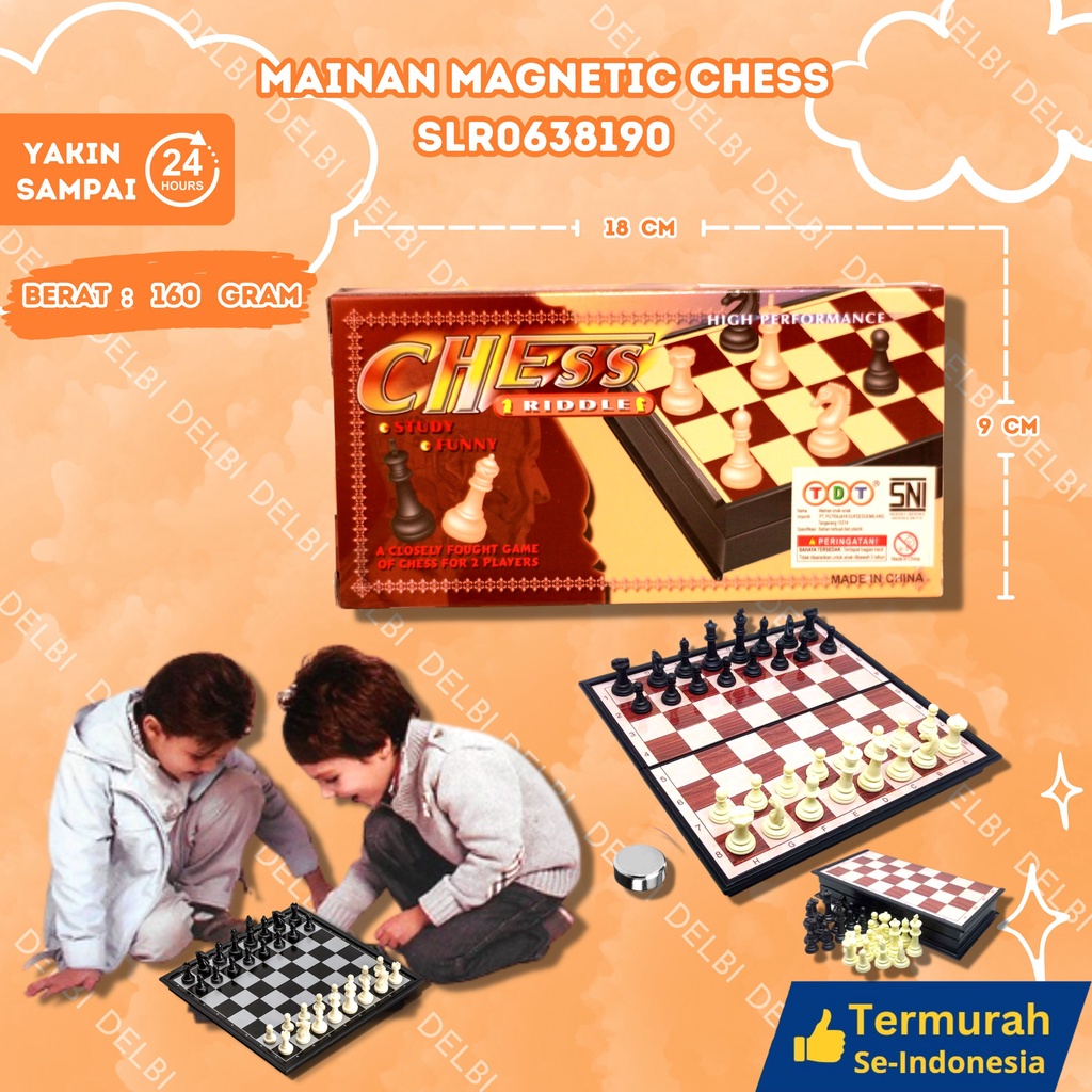 Jual Papan Catur Magnet Chess Magnetic Board Game MAINAN MAGNETIC CHESS ...