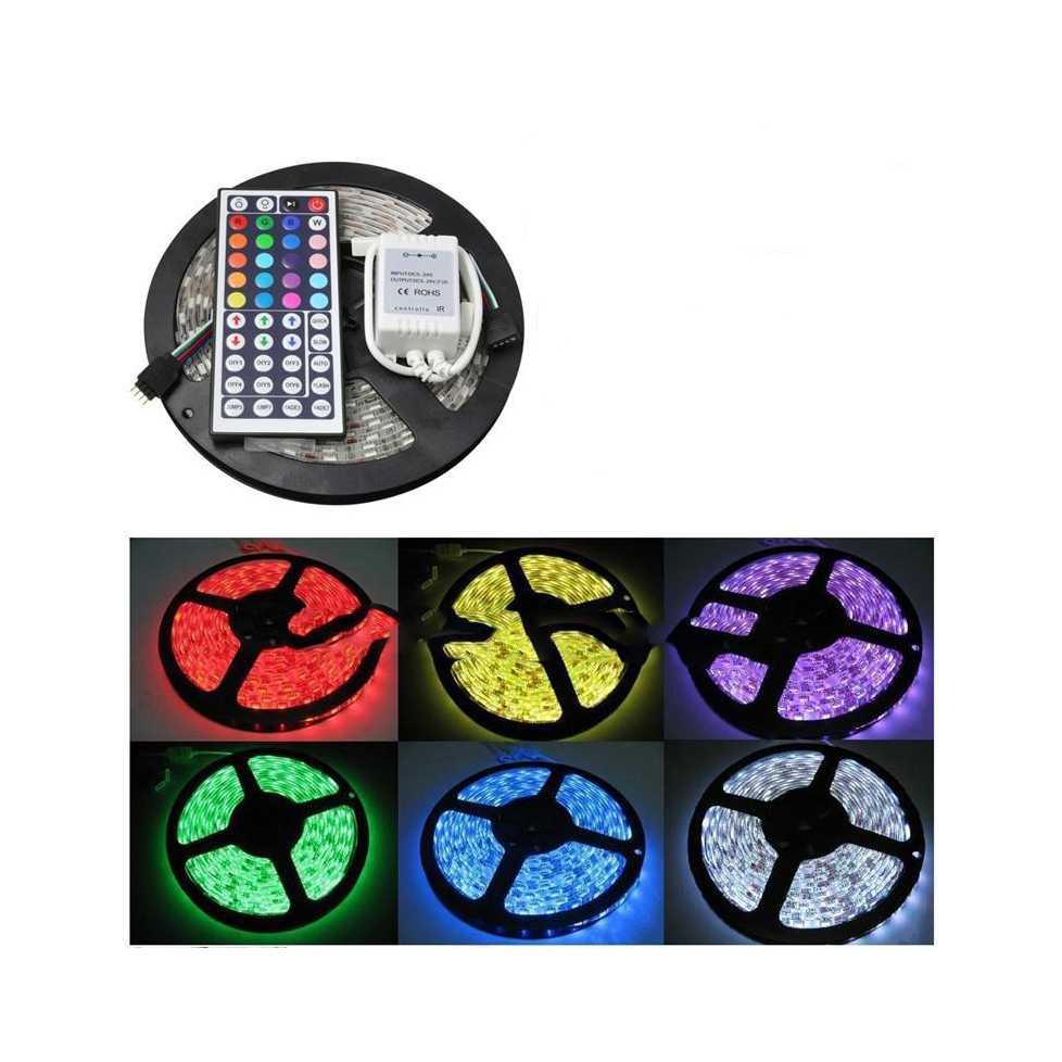 Jual Lampu LED Strip RGB Light Flexible SMD 5050 5M with Remote ...