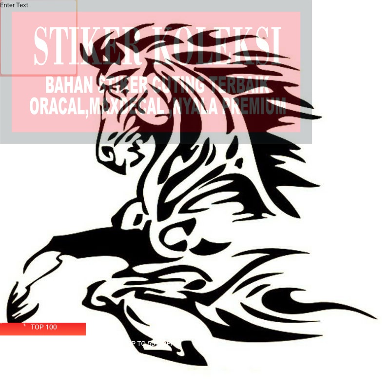 Jual stiker cuting promo stiker sticker skotlet motif kuda scotlight ...