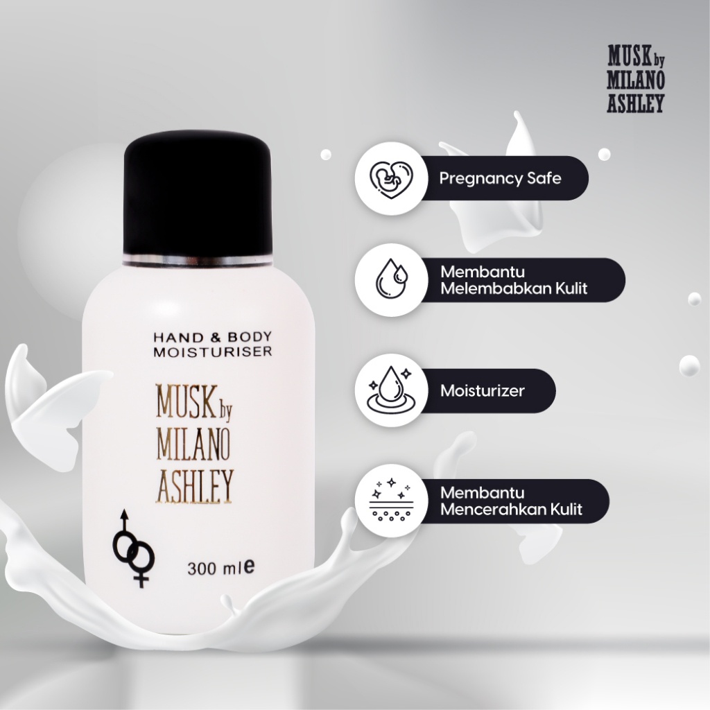 Jual MUSK BY MILANO ASHLEY Hand & Body Lotion Moisturiser | Shopee ...