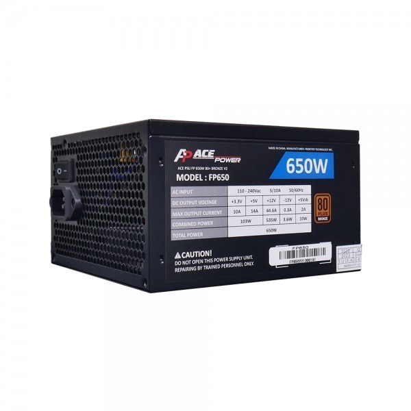 Jual Power Supply Ace Power FP650 V2 650W 80+ Bronze PSU 650 Watt ...