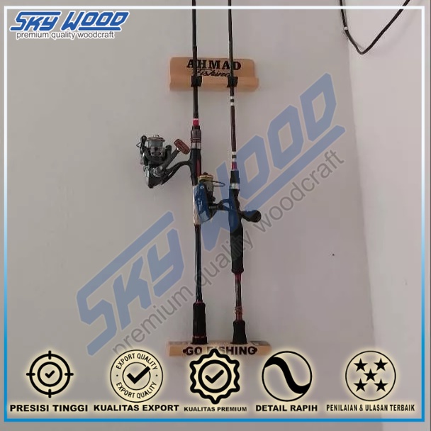Jual Rak Joran Tempel Dinding Kayu Solid Pilihan | Shopee Indonesia