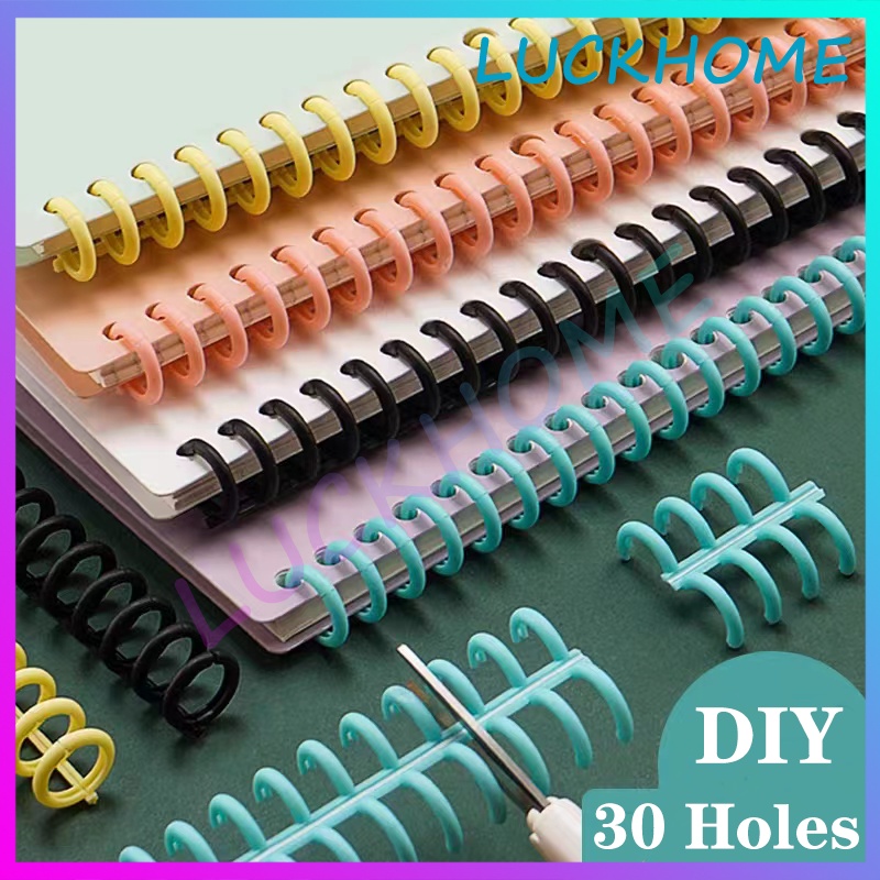 Jual DIY Plastic Binder Binding Strip 30 Lubang Ring Binder Custom ...