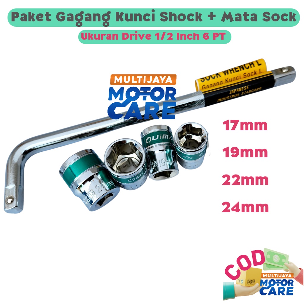 Jual SET Gagang Kunci Shock Sok + Mata Shock Bongkar CVT Matic Roda ...