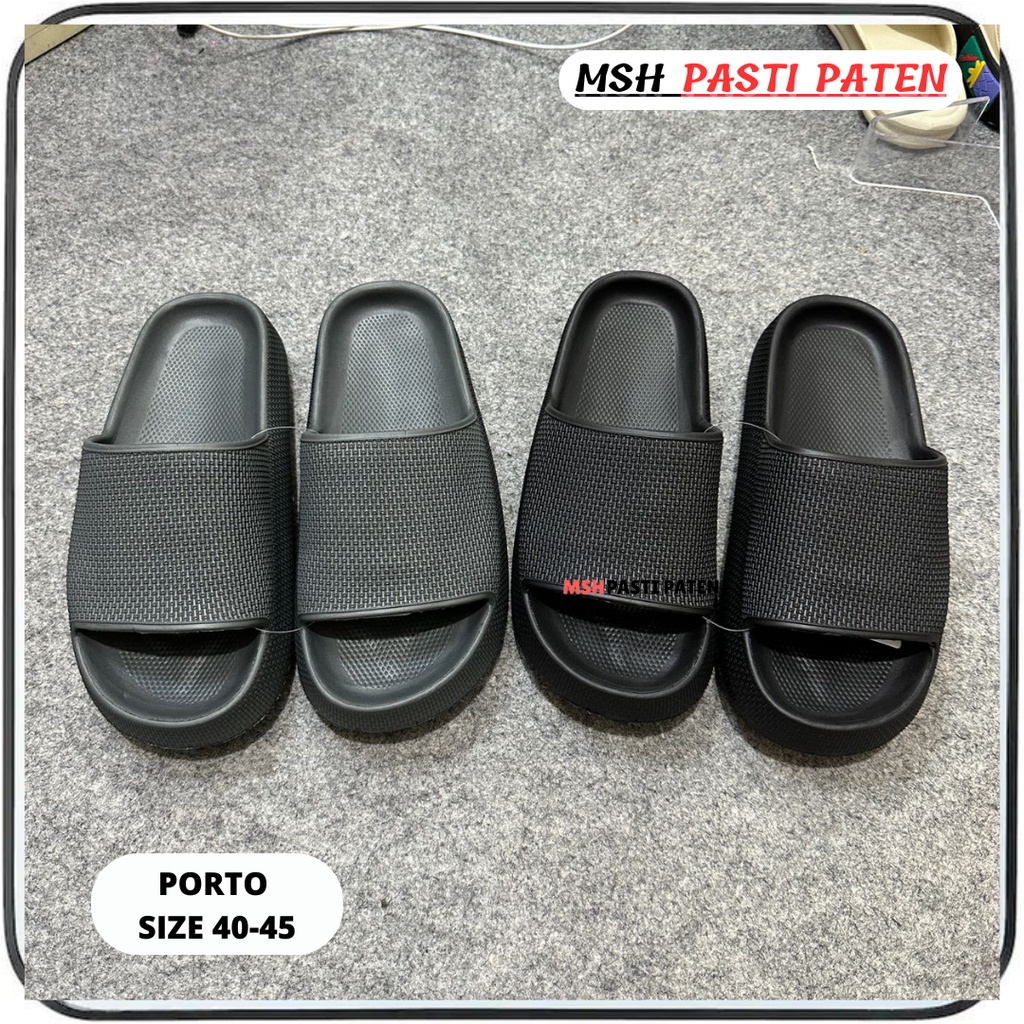 Jual PORTO 1068 Size 40-45 Sandal Selop Karet Pria Dewasa Tahan Air ...