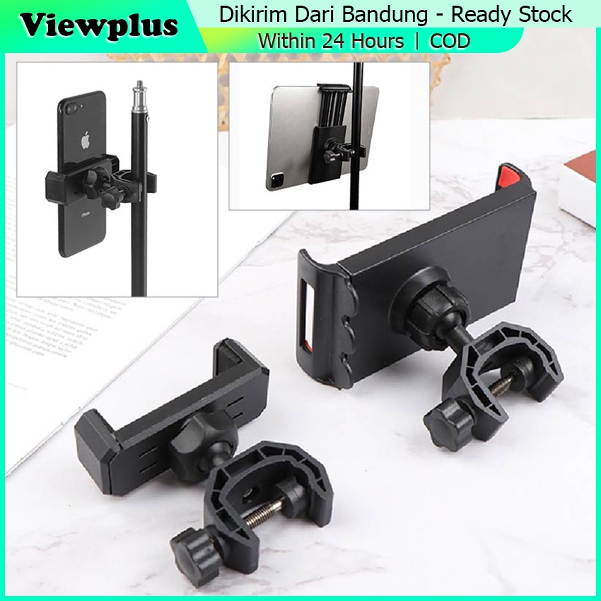 Jual Holder HP tripod mount 360 Derajat / Stang Model Jepit Holder HP ...
