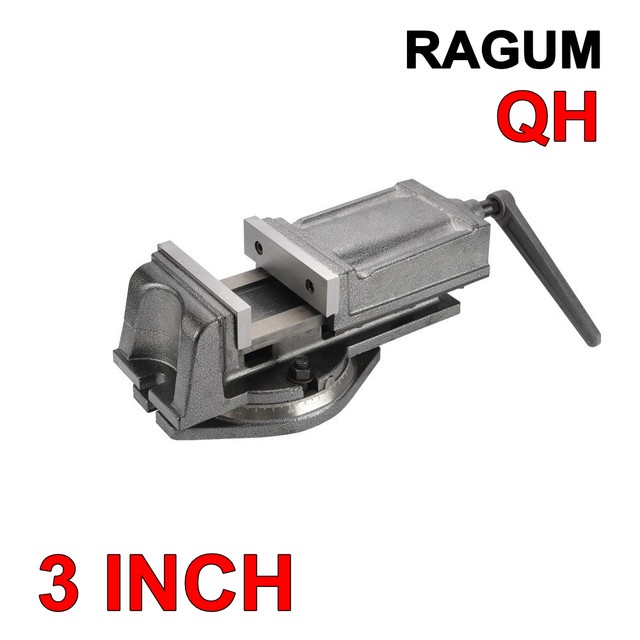 Jual Ragum 3 Inch QH 80 mm Catok 3 Penjepit Meja Mesin Tanggem Putar ...