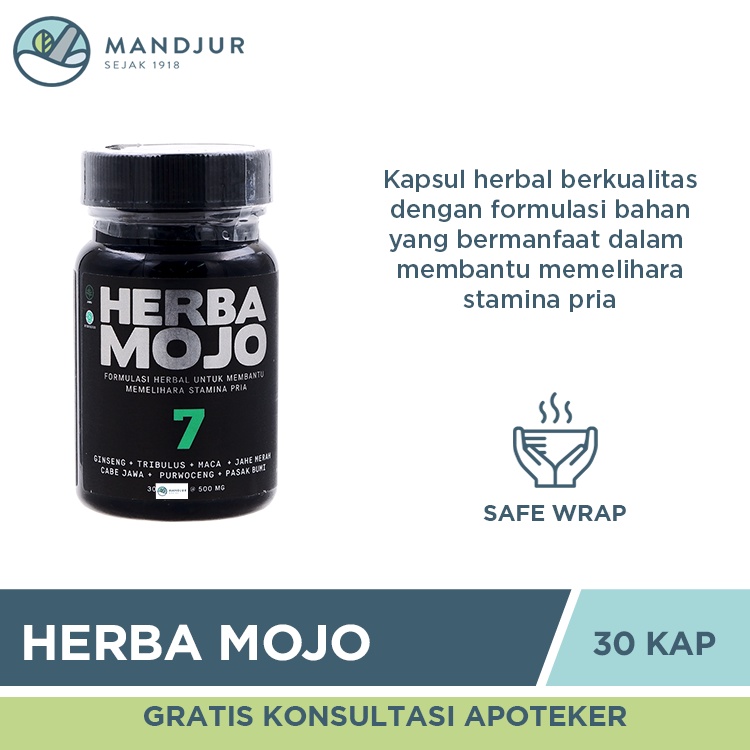 Jual Herba mojo 30 Kapsul - Memelihara Stamina Pria | Shopee Indonesia