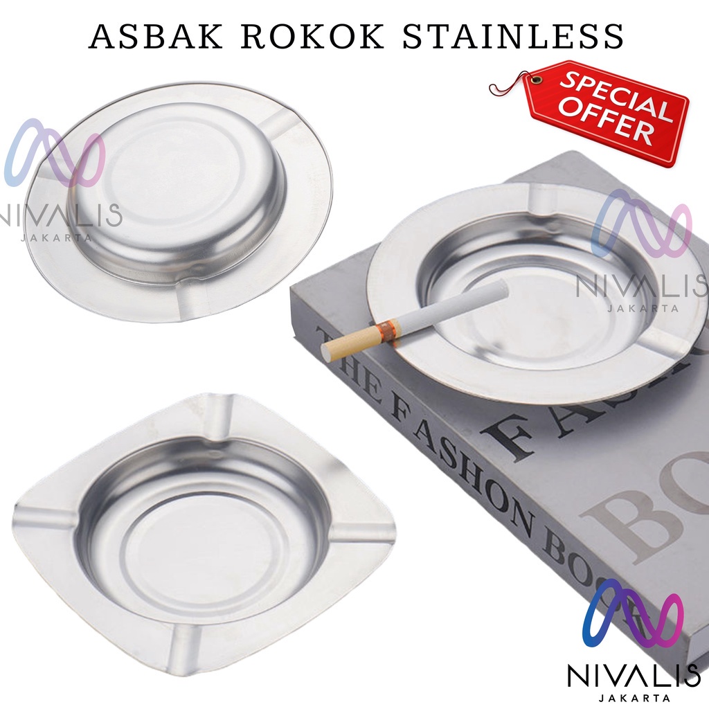 Jual Asbak Rokok Stainless 12cm Tempat Puntung Rokok | Shopee Indonesia