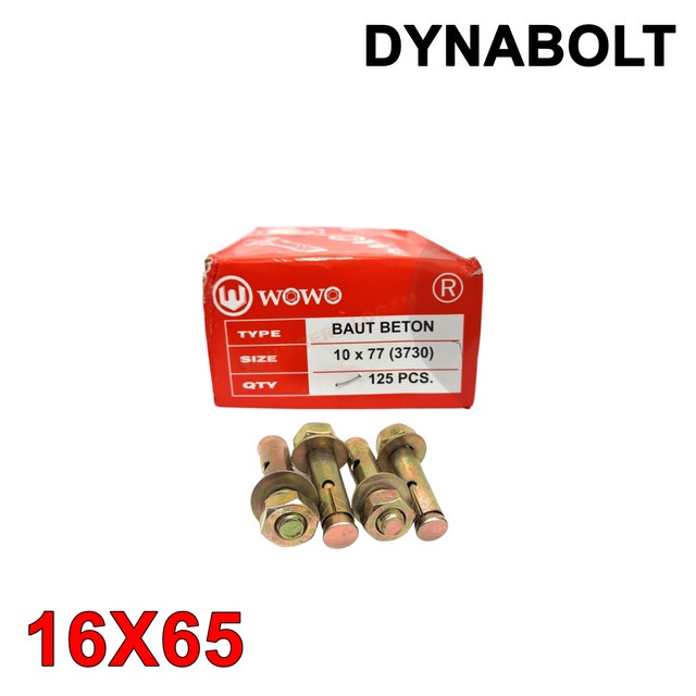 Jual Dynabolt 16 X 65 WOWO Dyna Bolt Baut Beton Dinabol M16X65 | Shopee ...