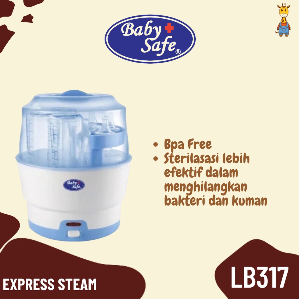Jual Baby Safe LB317 Express Steam - Alat Steril Botol Susu Anak | Shopee Indonesia