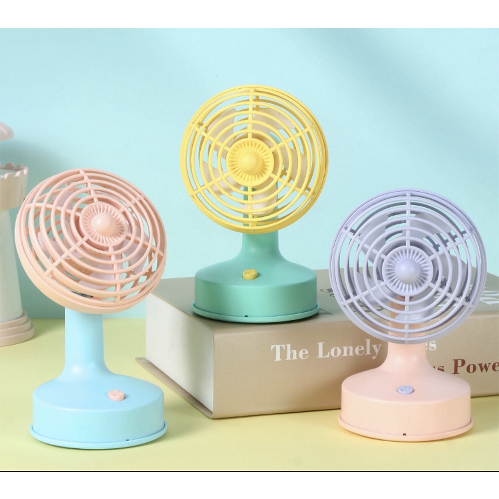 Jual KIPAS ANGIN MEJA / KIPAS ANGIN PORTABLE MINI MACARON MODEL CAS ...