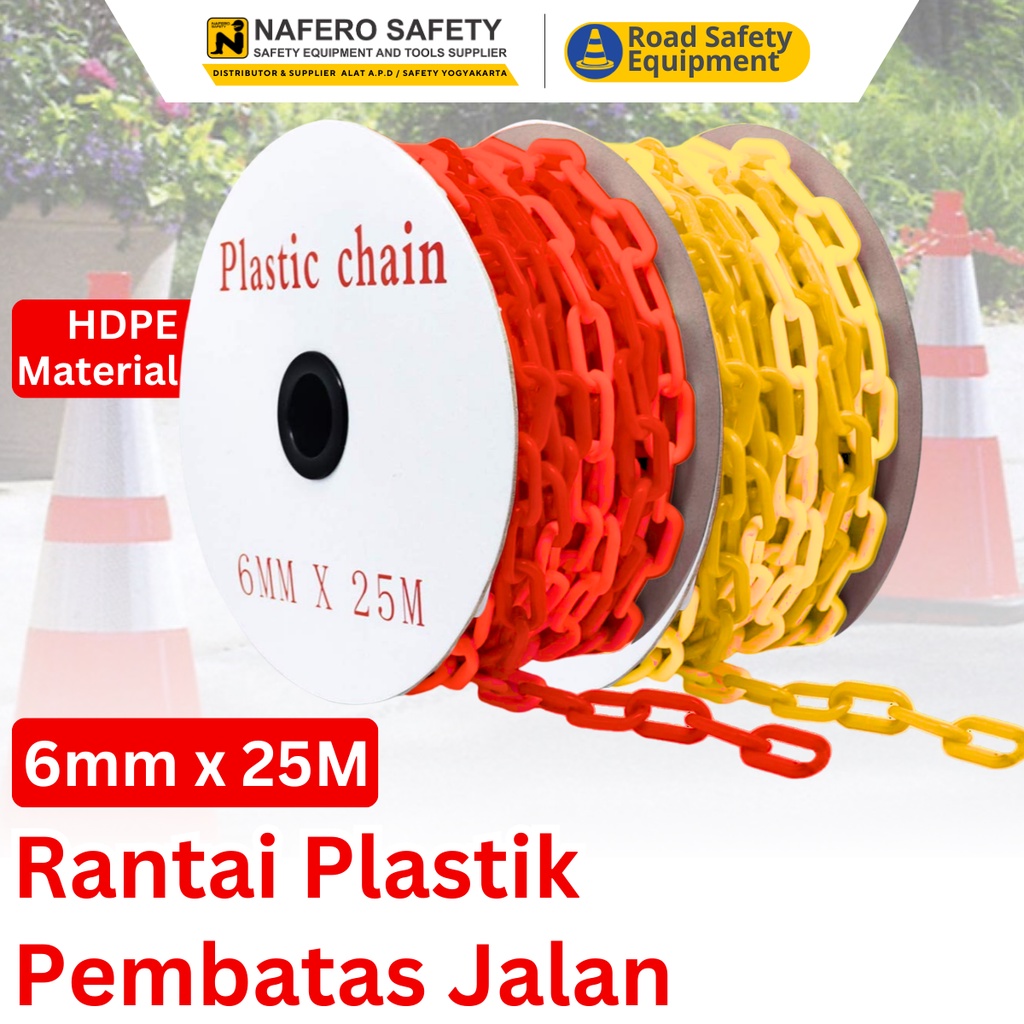 Jual Rantai Plastik 6MM x 25M ID Safety | Shopee Indonesia