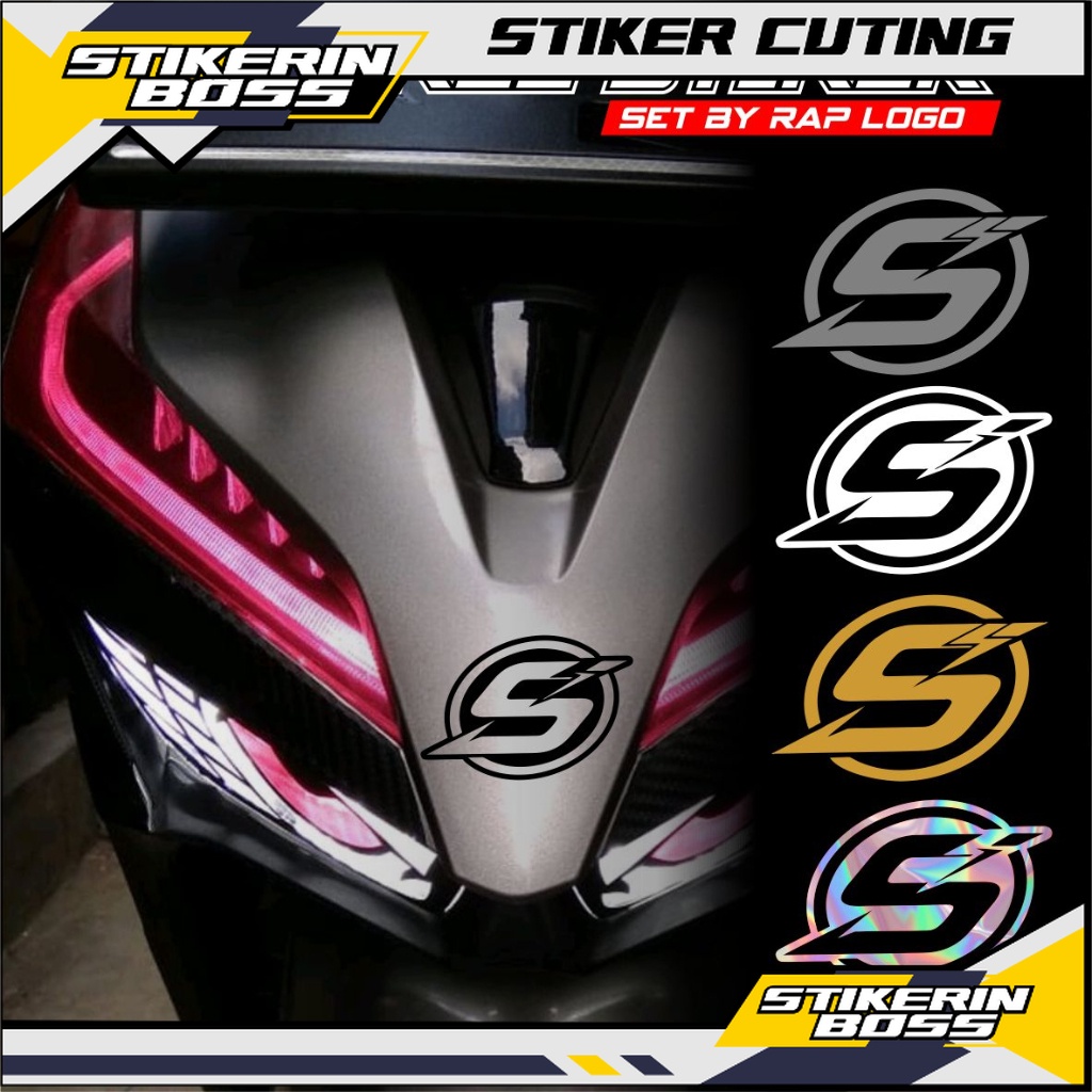 Jual Stiker Motor Keren Matic Set By Rap Logo S Cutting Menyala Saat ...