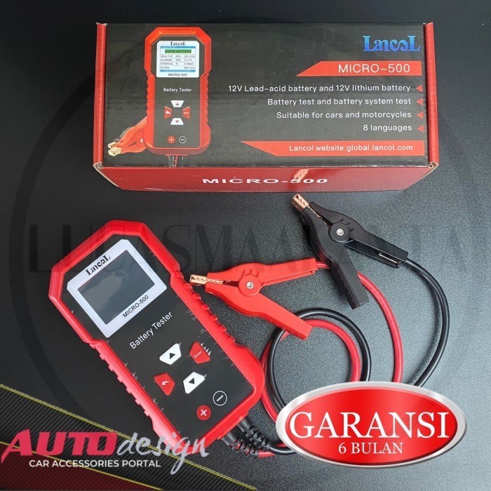 Jual ALAT TEST AKI LANCOL MICRO 500 BATTERY TESTER ACCU MOBIL MOTOR ...