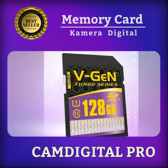 Jual SANDISK V-GEN MEMORY SD CARD SDXC Vgen 128GB Class 10 Turbo 128 GB ...