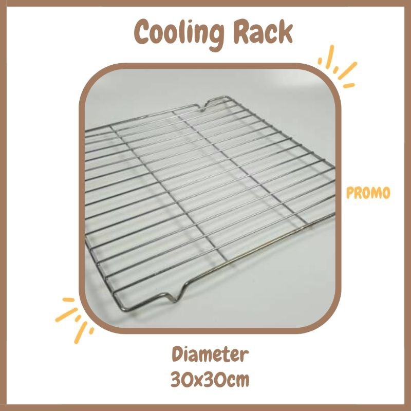 Jual Cooling Rack 30x30cm / peniris kue dan tatakan makanan | Shopee ...